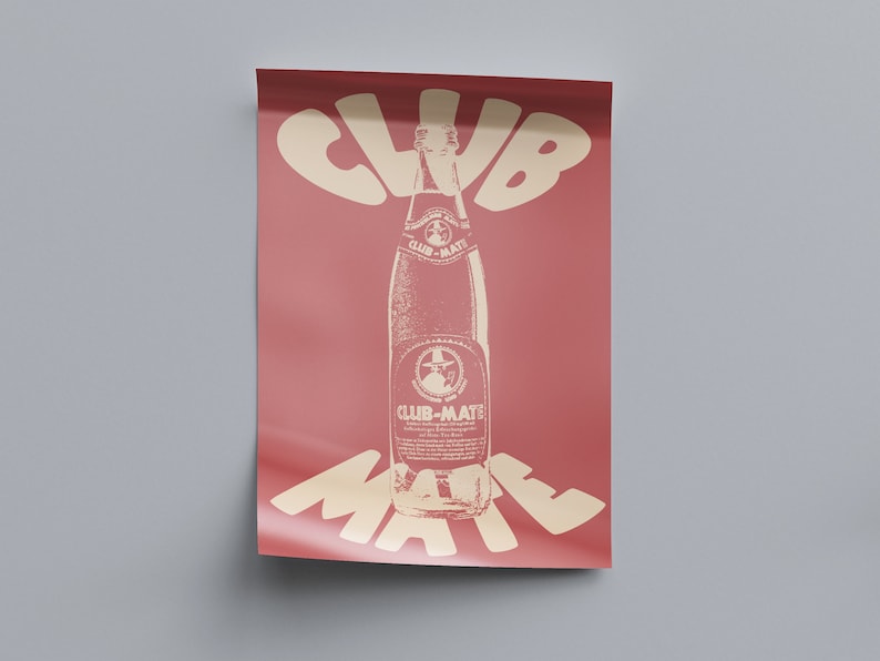 Duplex Club Mate Poster, Retro Wall Art, Vintage Print, Dorm Decor ...