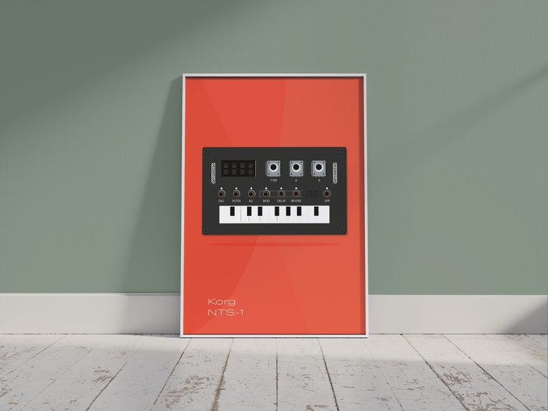 Synthesizer Korg NTS-1 Poster Set, Music Studio Wall Art, Electronic Music Decor, Audio Gear ...