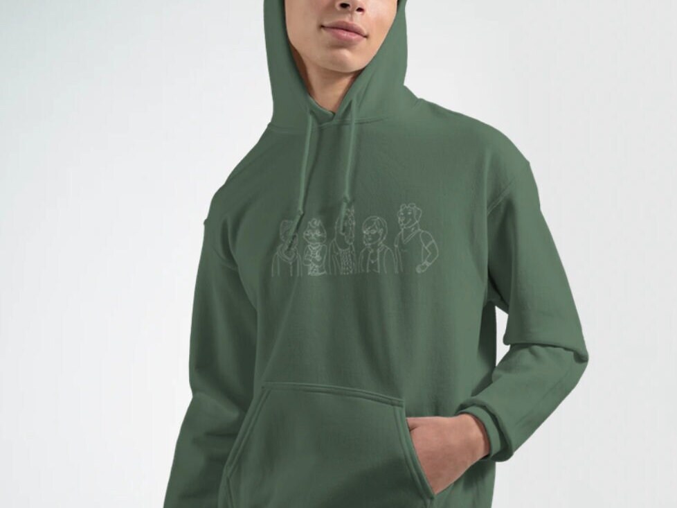 Bojack Horseman, Character Line Art Classic Unisex Hoodie - Etsy