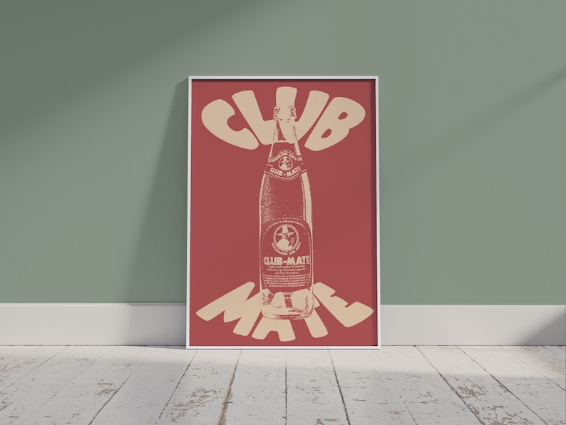 Duplex Club Mate Poster, Retro Wall Art, Vintage Print, Dorm Decor ...