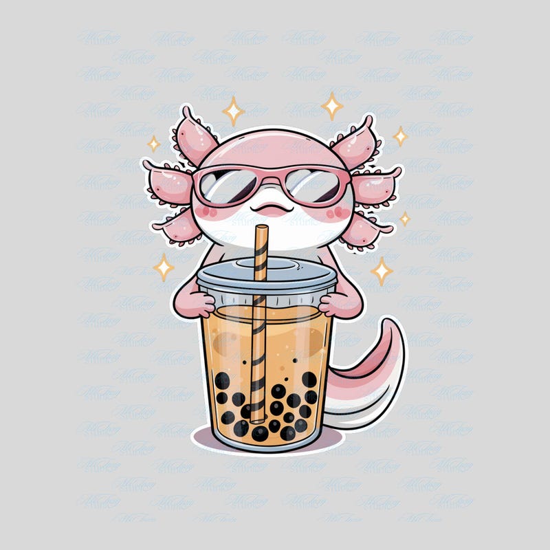 Axolotl Boba Tea - Etsy