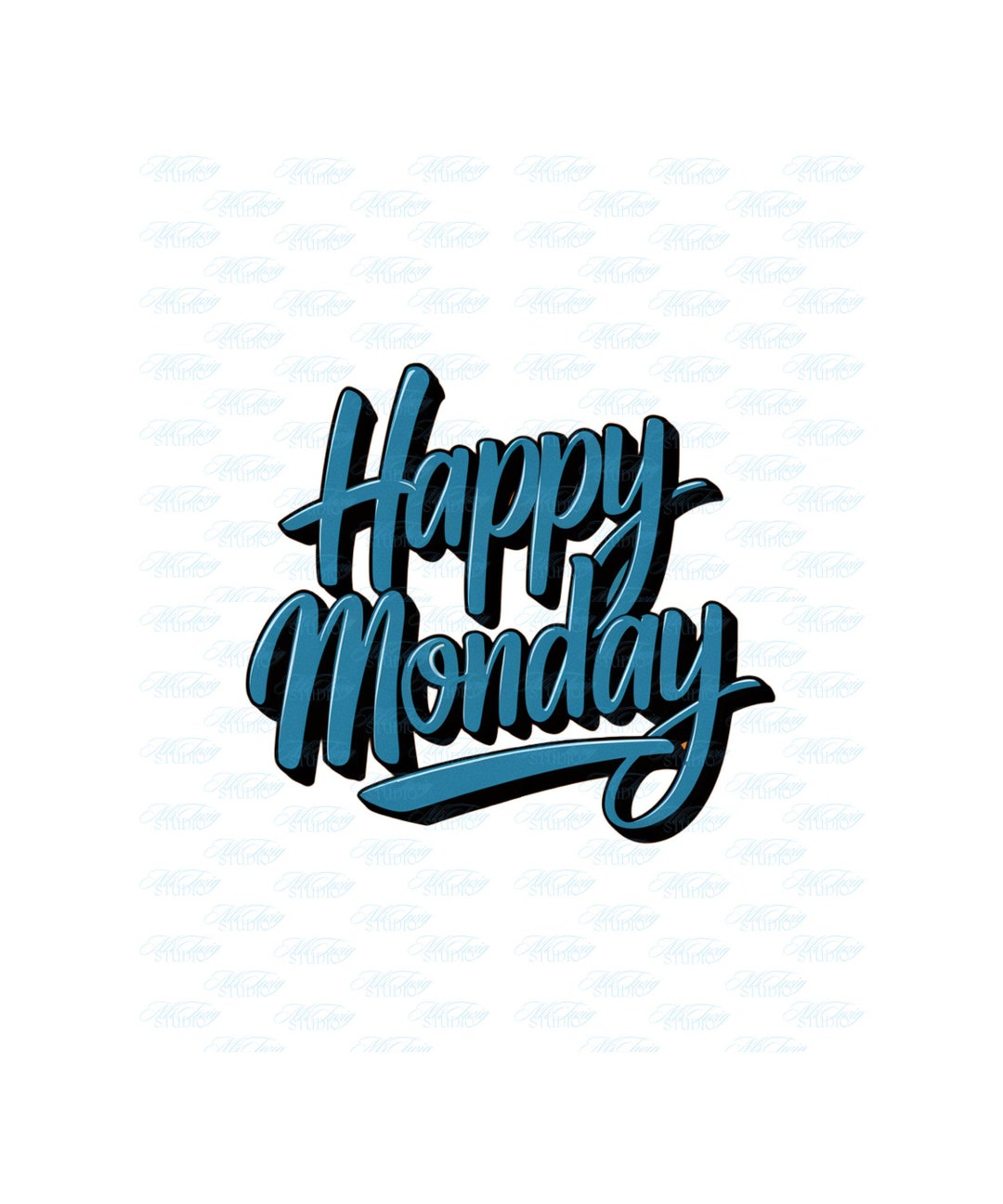 Retro Happy Monday PNG: Smile Sublimation Art (digital Download) - Etsy