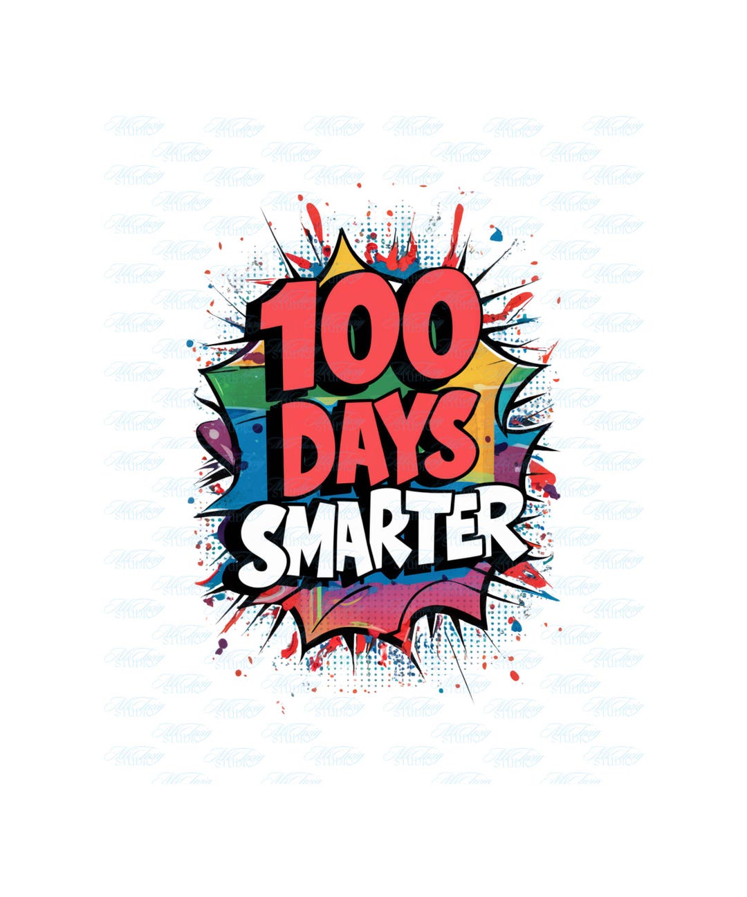 100 Days Smarter Png | Happy 100th Day of School Design, Funny ...
