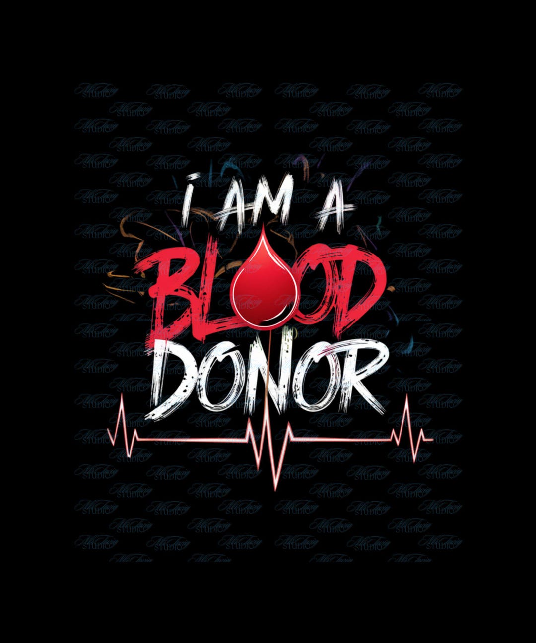 I Am A Blood Donor PNG | Donor Awareness Sublimation Design for ...