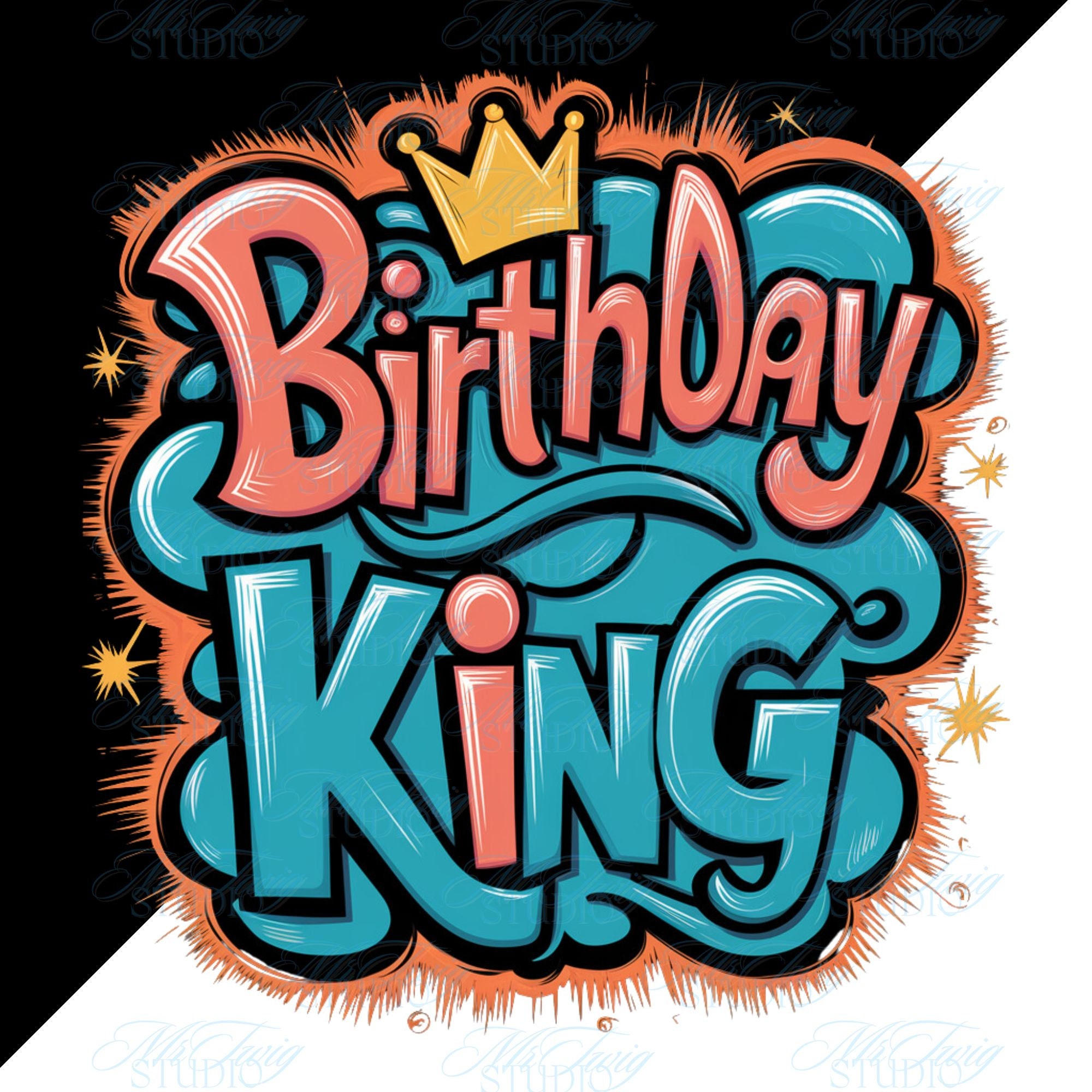 Birthday King PNG Clipart: Crown Graphics Bundle (digital Download) - Etsy