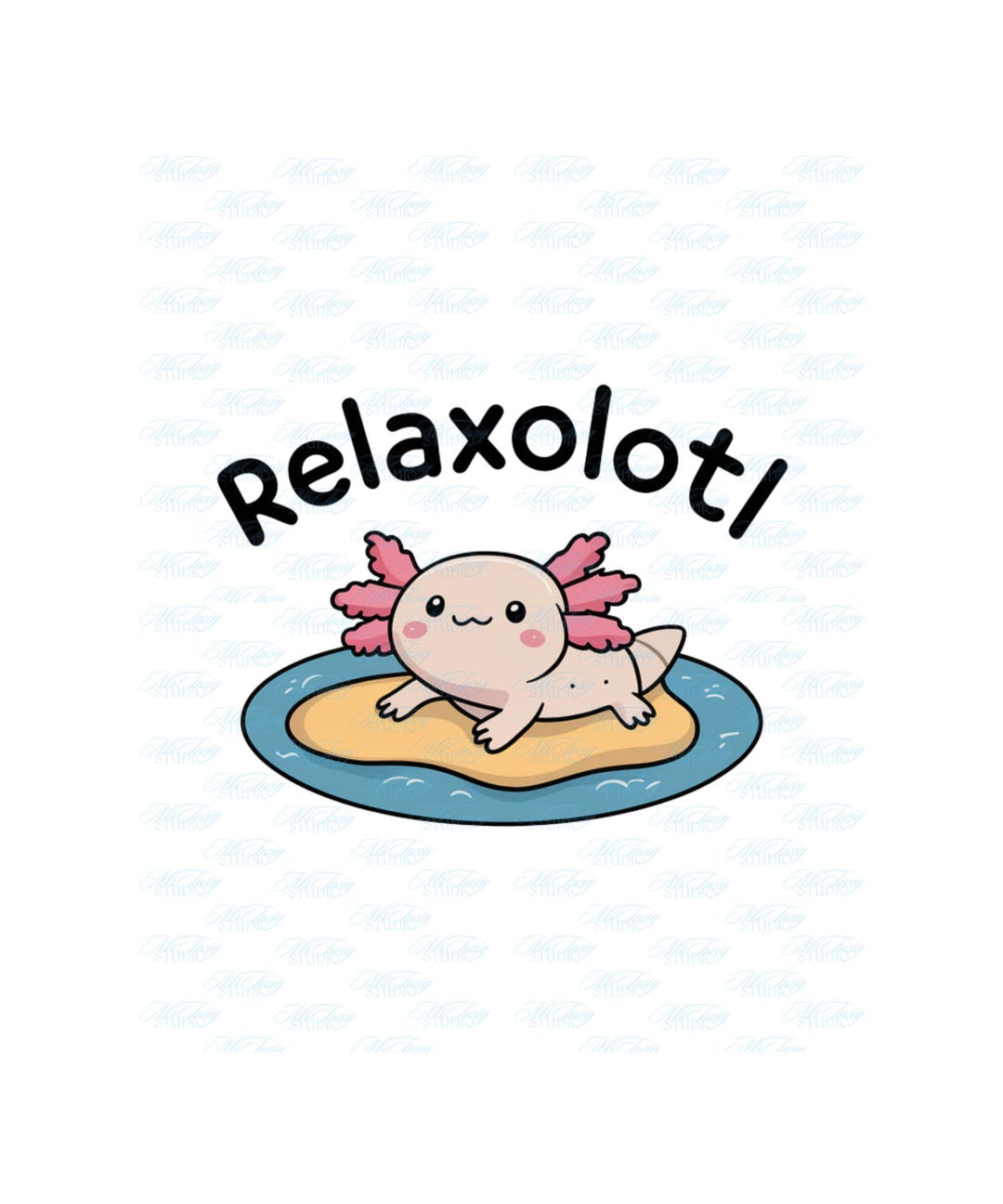 Relaxolotl PNG | Kawaii Axolotl Clipart, Cute Rainbow Salamander Art ...