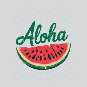 Aloha Png Sublimation Design, Aloha Summer Watermelon & Fruits Digital ...