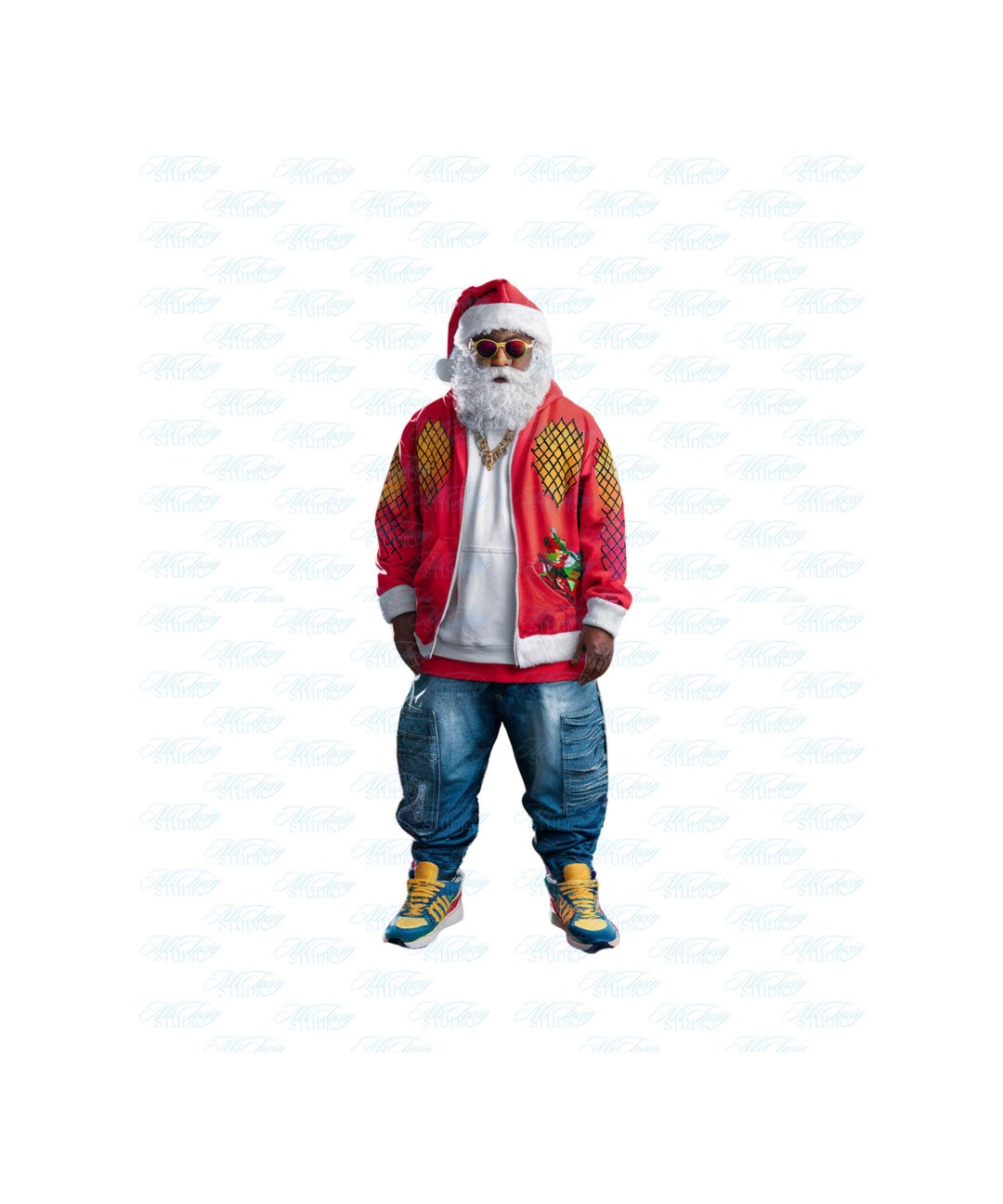 Bad Santa PNG - Cute Street Style Sublimation for Holiday Crafts ...