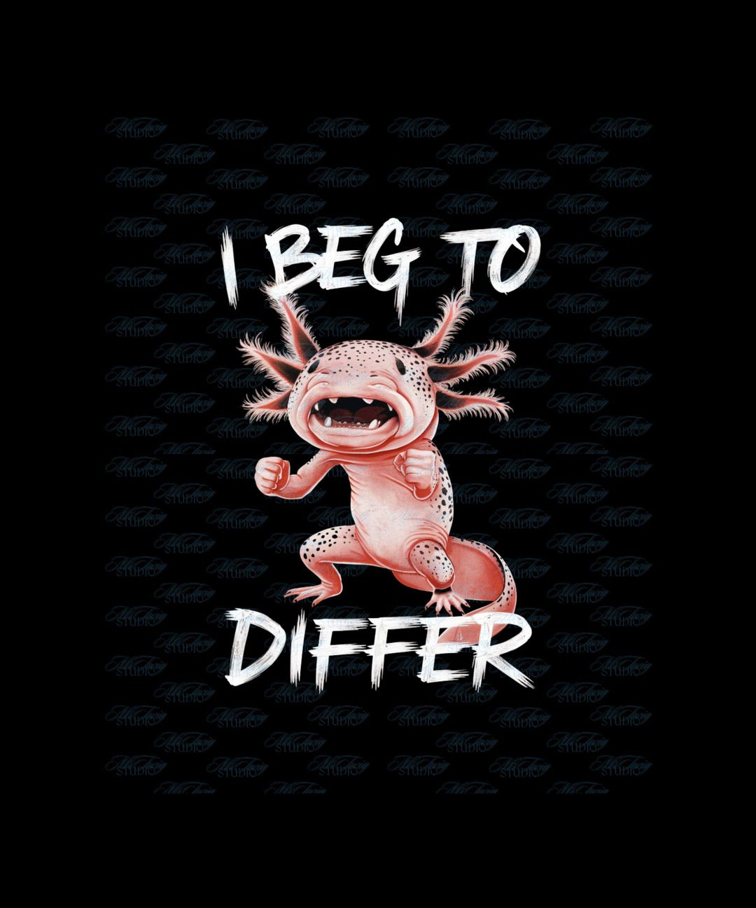 Axolotl Png, I Beg to Differ Png, Funky Cool Axolotl, Axolotl PNG ...