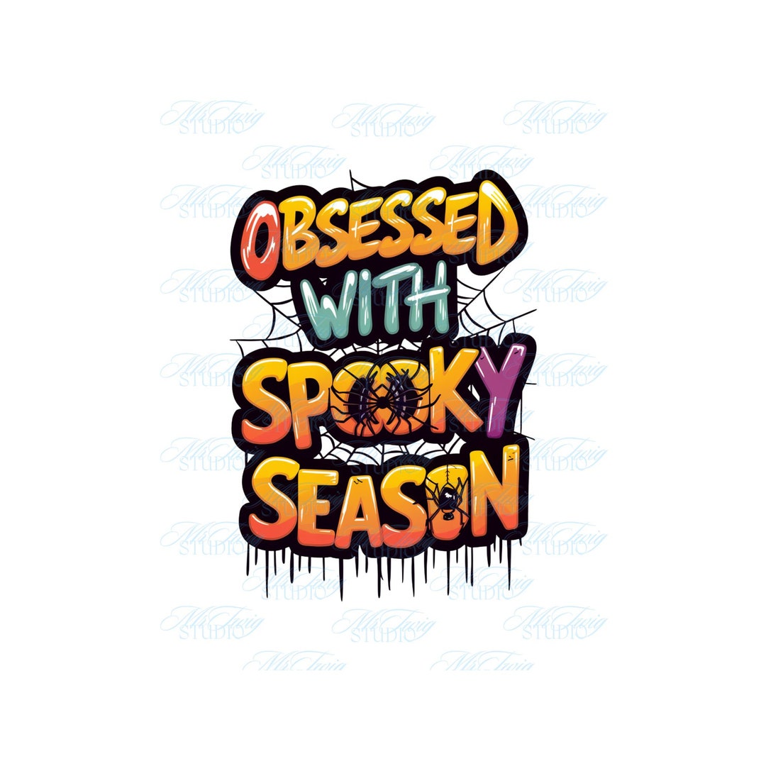 Obsessed With Spooky Season Png, Retro Halloween Png, Halloween 2024 ...
