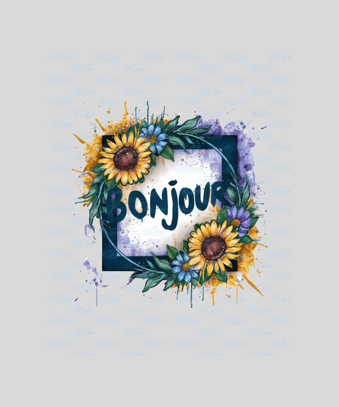Bonjour PNG, Cute French Shirt Design, Paris Vacation Graphic, Welcome ...