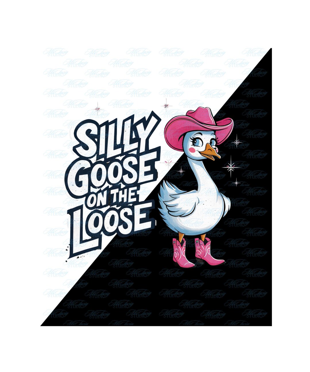 Silly Goose PNG: Cowboy Rodeo Design for Shirts (digital Download) - Etsy