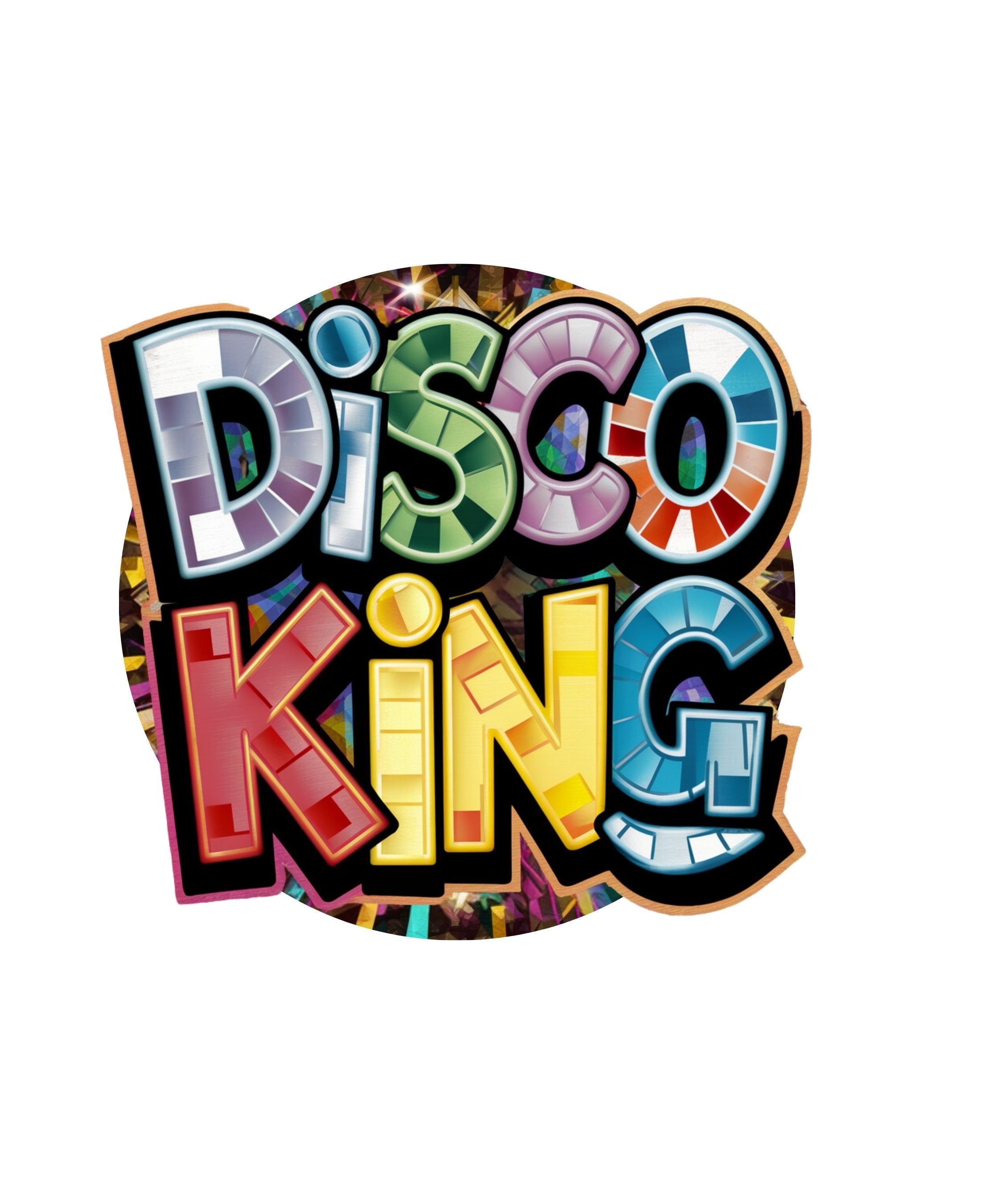 Retro Disco King Party PNG, Instant Download Sublimation Graphic ...