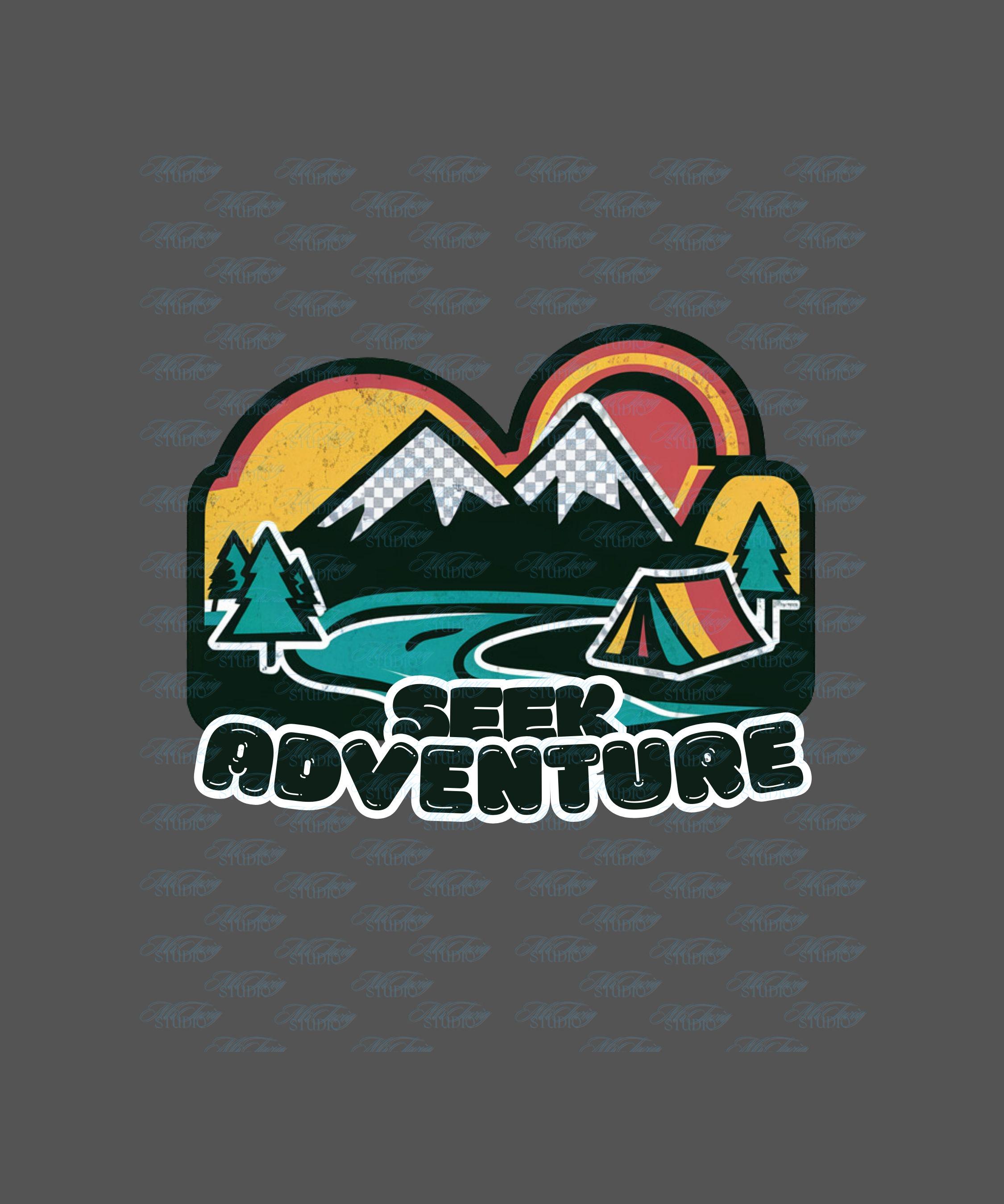 Seek Adventure PNG | Vintage Graphic for Hiking, Camping & Traveling ...