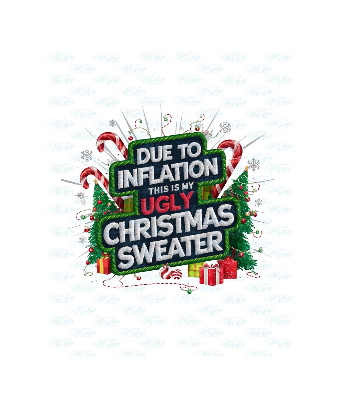Due to Inflation Christmas Png | Funny Santa Digital Download, Xmas ...