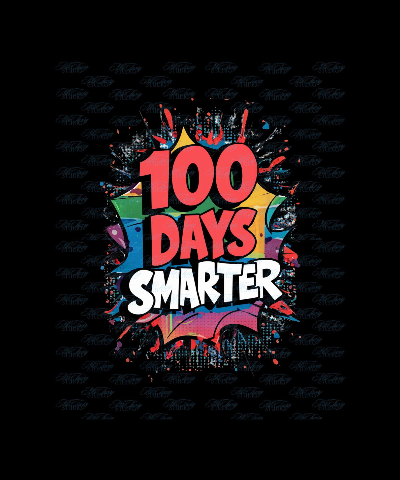 100 Days Smarter Png | Happy 100th Day of School Design, Funny ...