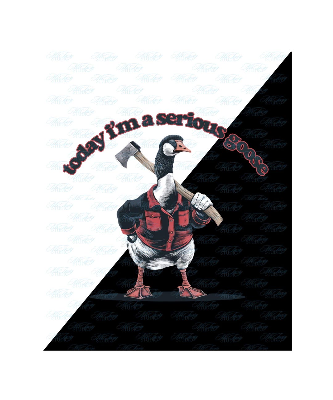 Funny Goose PNG Instant Download, Silly Vintage Sarcastic Goose Graphic ...