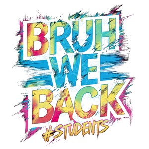 9x Bruh We Back PNG Bundle - Back to School Kids Graphic - Happy First ...