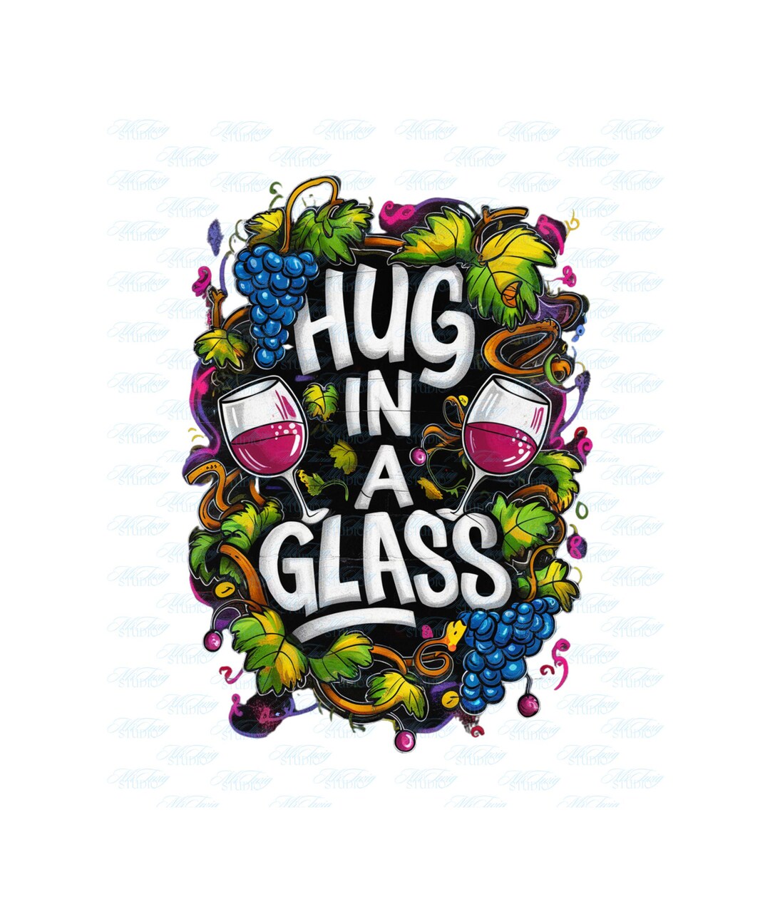 Hug in a Glass Png | I Need A Huge Glass of Wine | Funny Wine Saying ...
