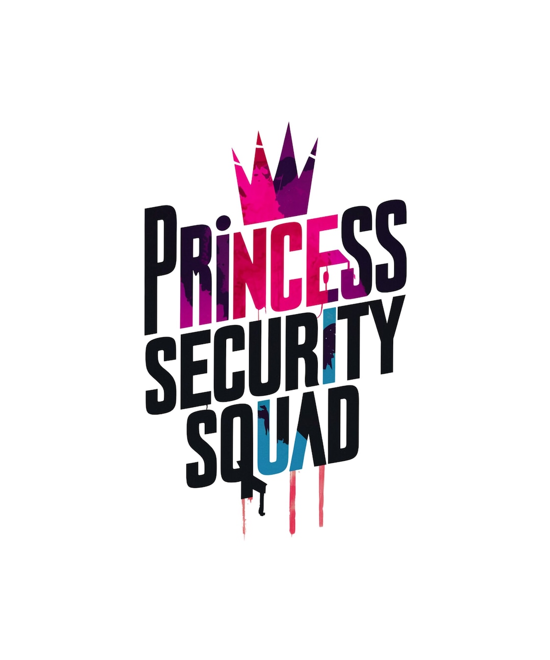 Princess Security Squad PNG Funny Birthday Girl Brother Protection ...