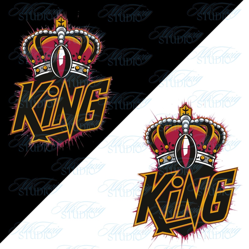 King With Crown PNG Clipart Bundle: Birthday Party Graphics (digital ...