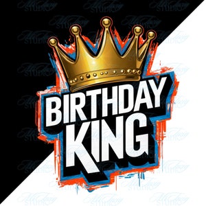 Birthday King PNG Clipart: Crown Graphics Bundle (digital Download) - Etsy