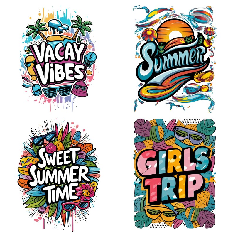 Summer Vacay 2025 Bundle Png, Vacay Vibes,mode, Squad Bundle, PNG File ...