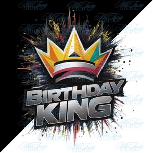 Birthday King PNG Clipart Bundle: Crown Design (digital Download) - Etsy