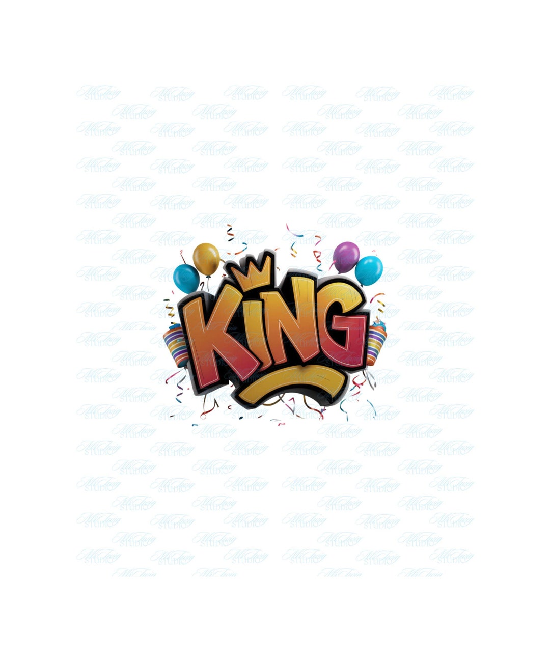 King Png, Dope Png, Birthday Party PNG, Birthday Art, Colorful Birthday ...