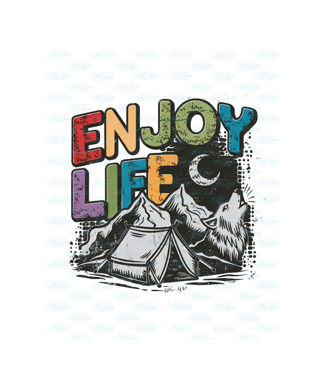 Enjoy Life PNG: Adventure Quote, Camping Sublimation Design (digital ...