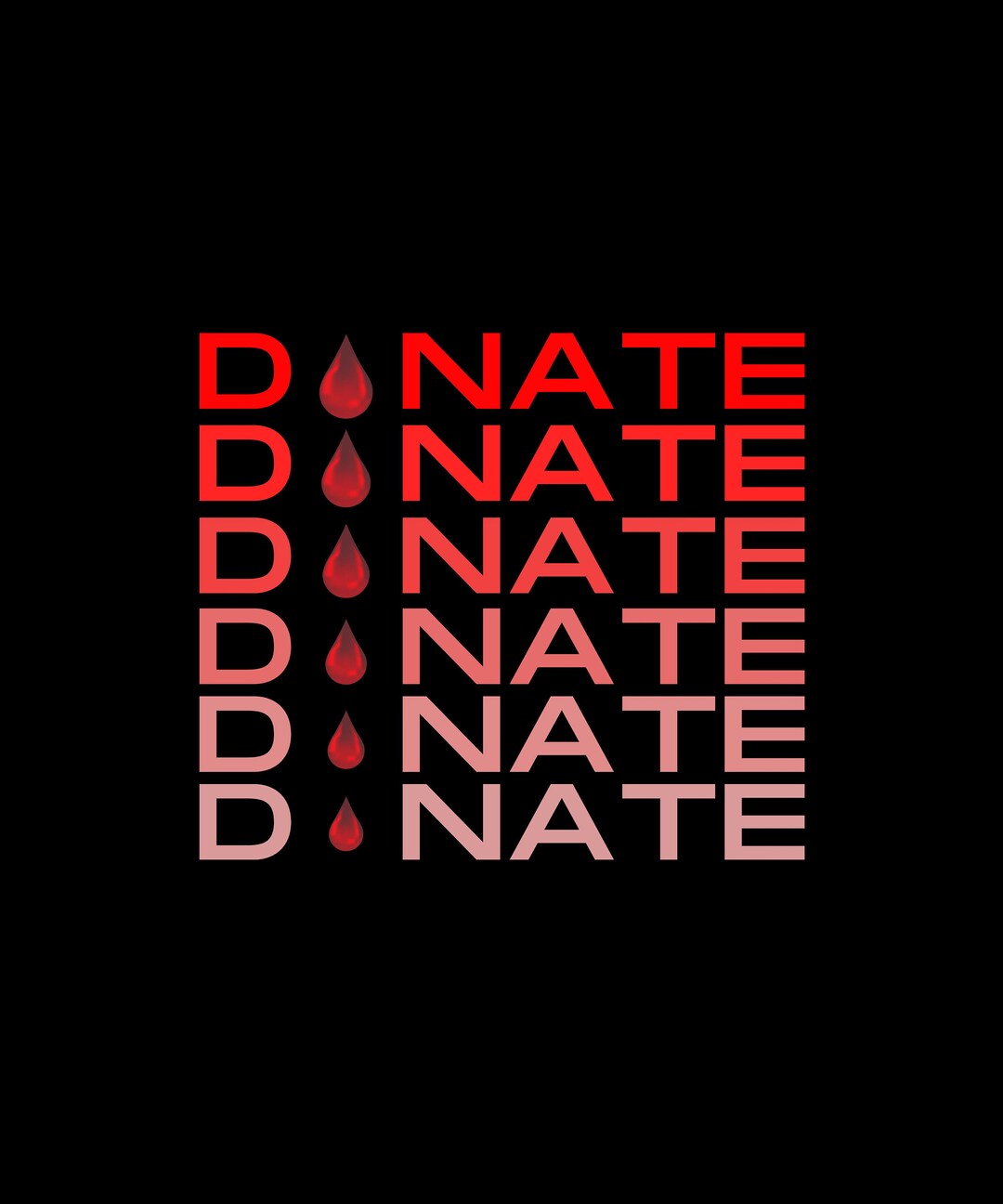 Donate Life Blood Donor PNG Silhouette Sublimation Printable Art ...