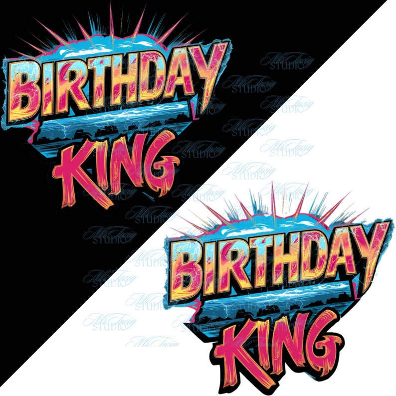 Birthday King PNG Clipart Bundle: Crown Design (digital Download) - Etsy
