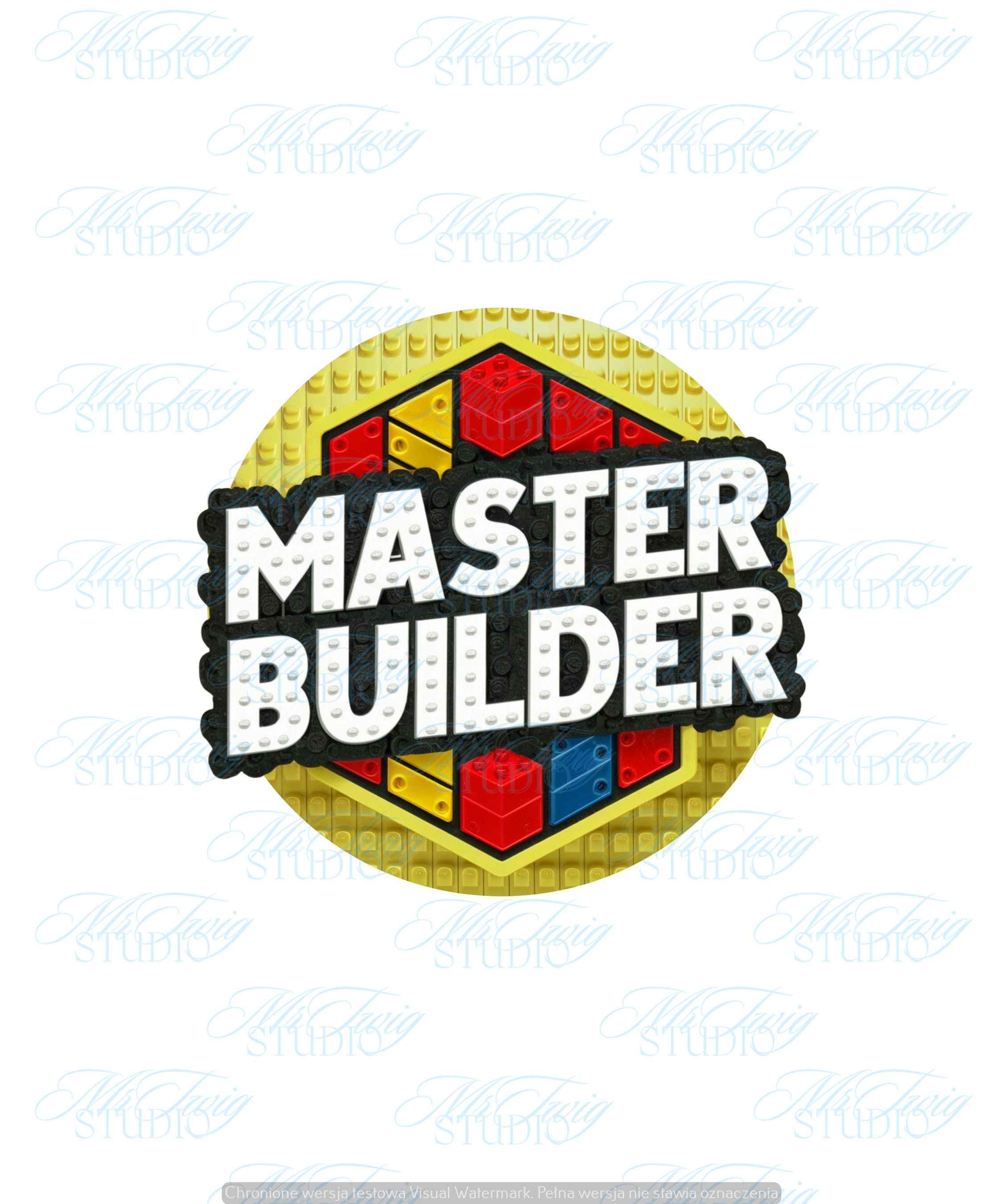 Master Builder PNG: Kids Building Blocks Sublimation Graphic (digital ...