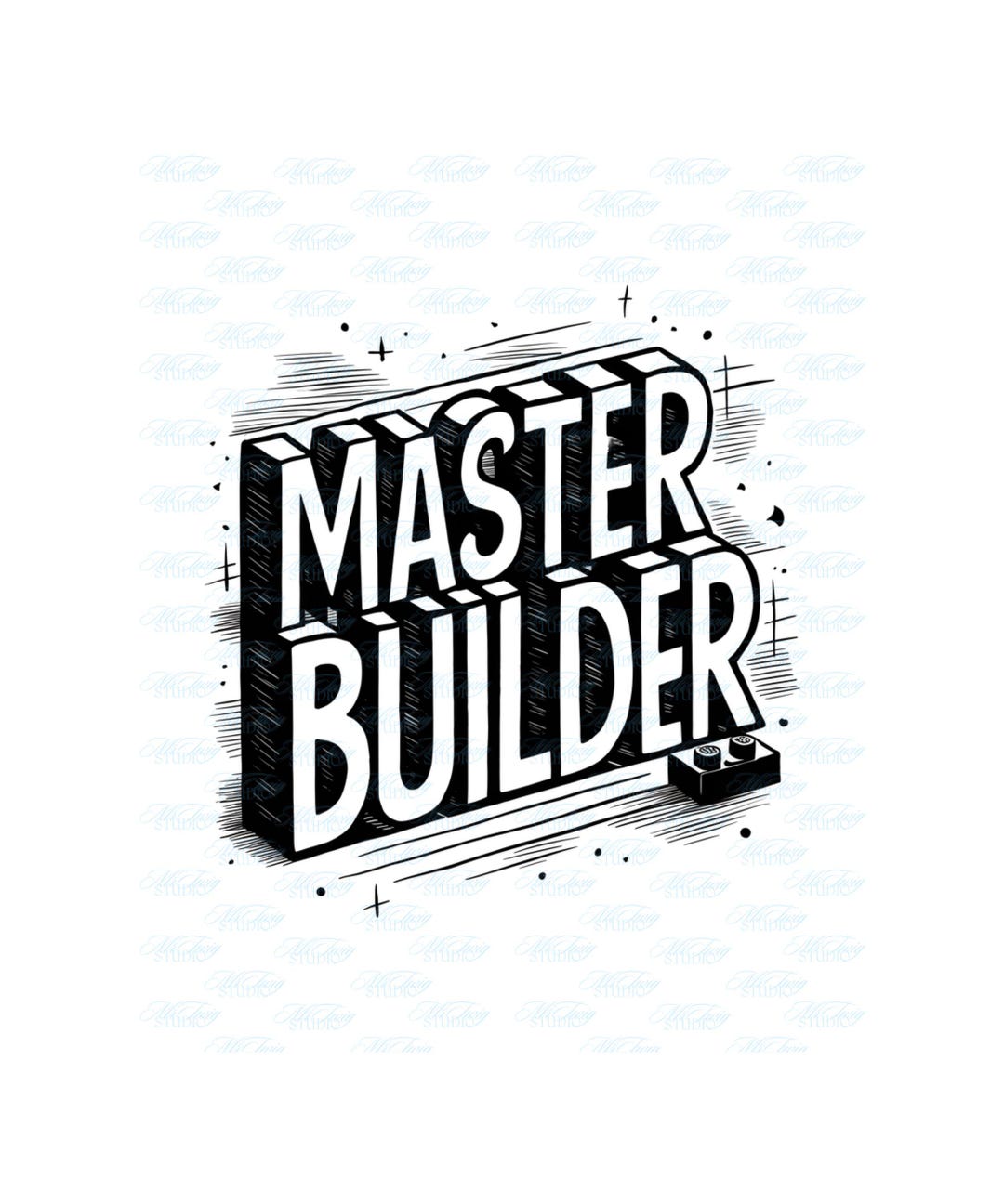 Master Builder PNG: Kids Building Blocks Graphic (digital Download) - Etsy