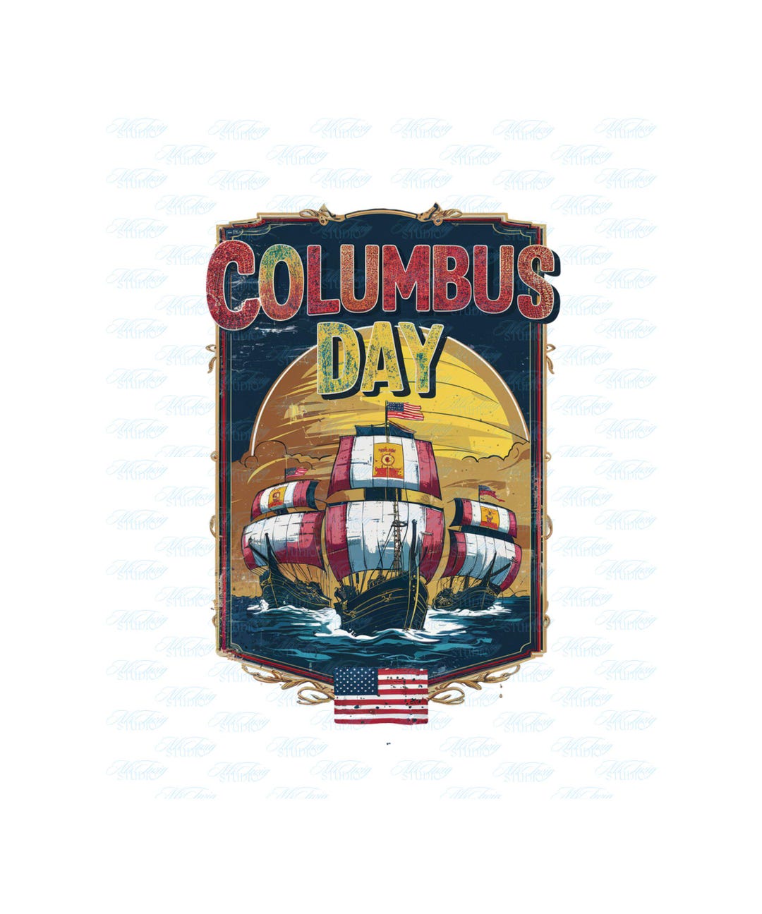 Happy Columbus Day 1492 PNG | Columbus's Day Celebration Graphic ...