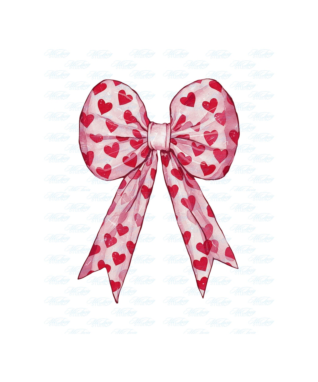 Pink Valentine Coquette Heart PNG | You Are Loved Retro Watercolor Art ...