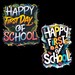Happy First Day of School, Retro Style Back to School Bundle PNG 10 ...