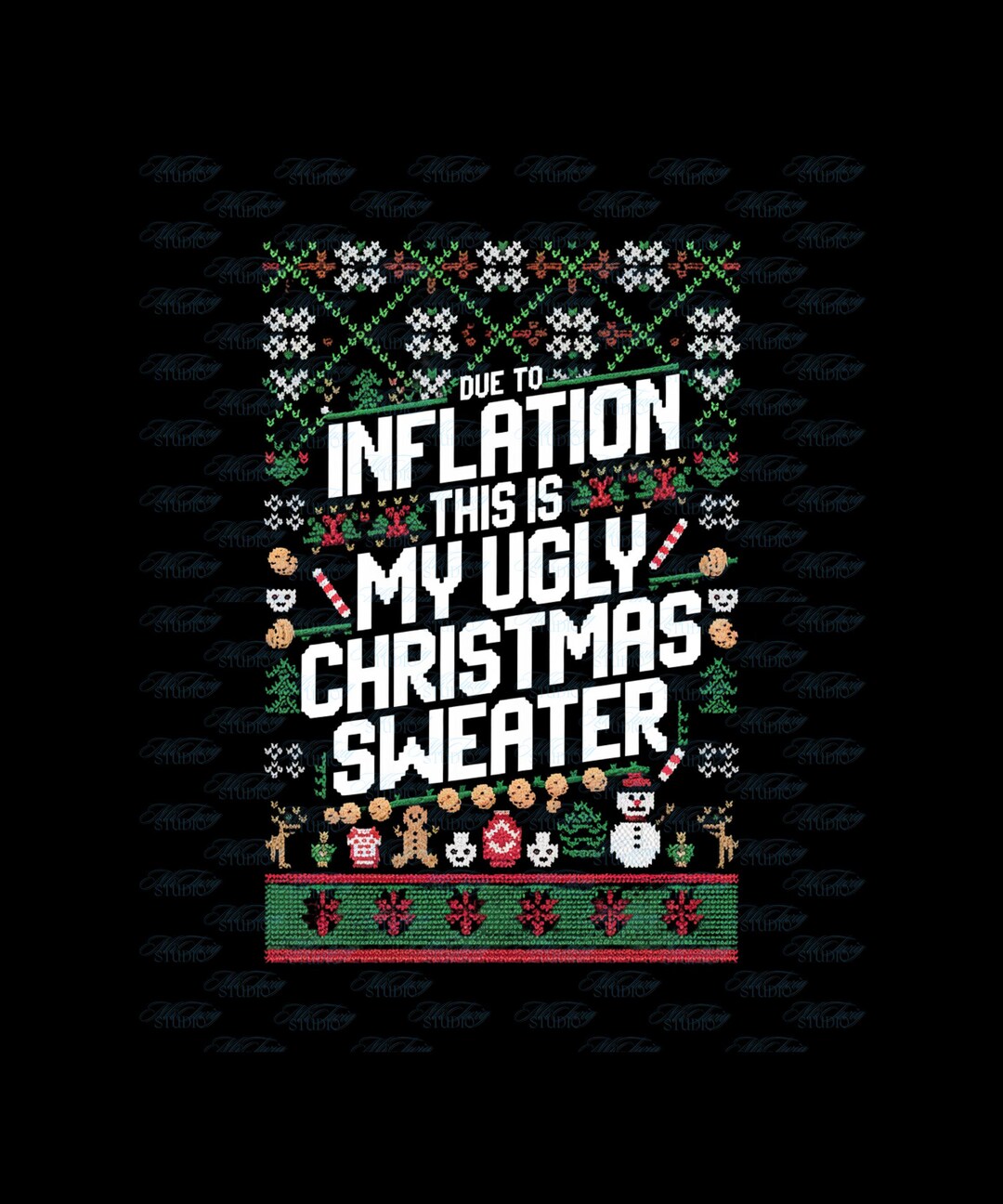 Due to Inflation Christmas Png Funny Santa Digital Download, Xmas ...