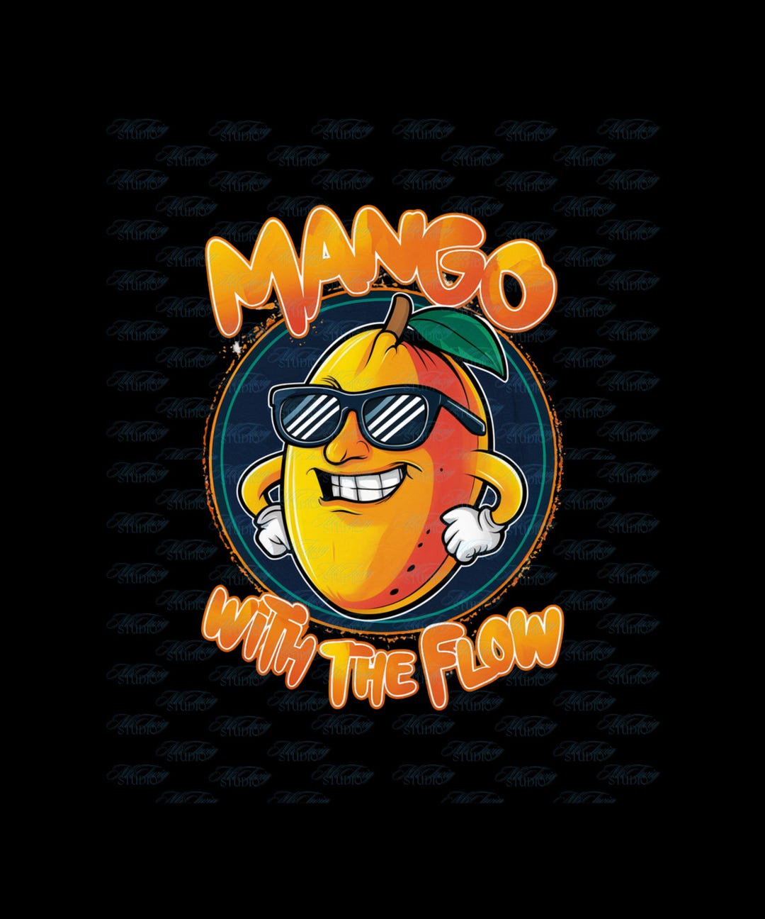 Mango With the Flow Png, Go With the Flow Png | Motivational Mango ...