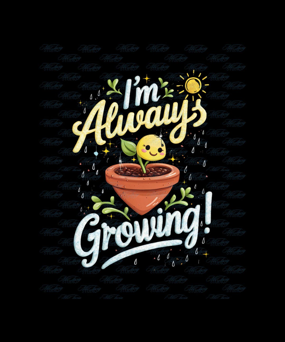 Keep Growing PNG | Inspiring Quote, Cute Flower Design, Gardening ...