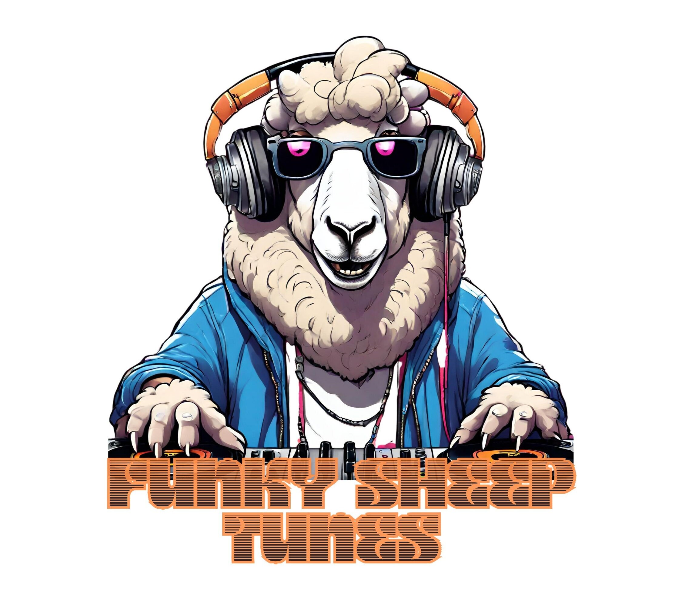 Funky Sheep Tunes Png,sheep is a DJ PNG Party Png Funny Png Instant ...