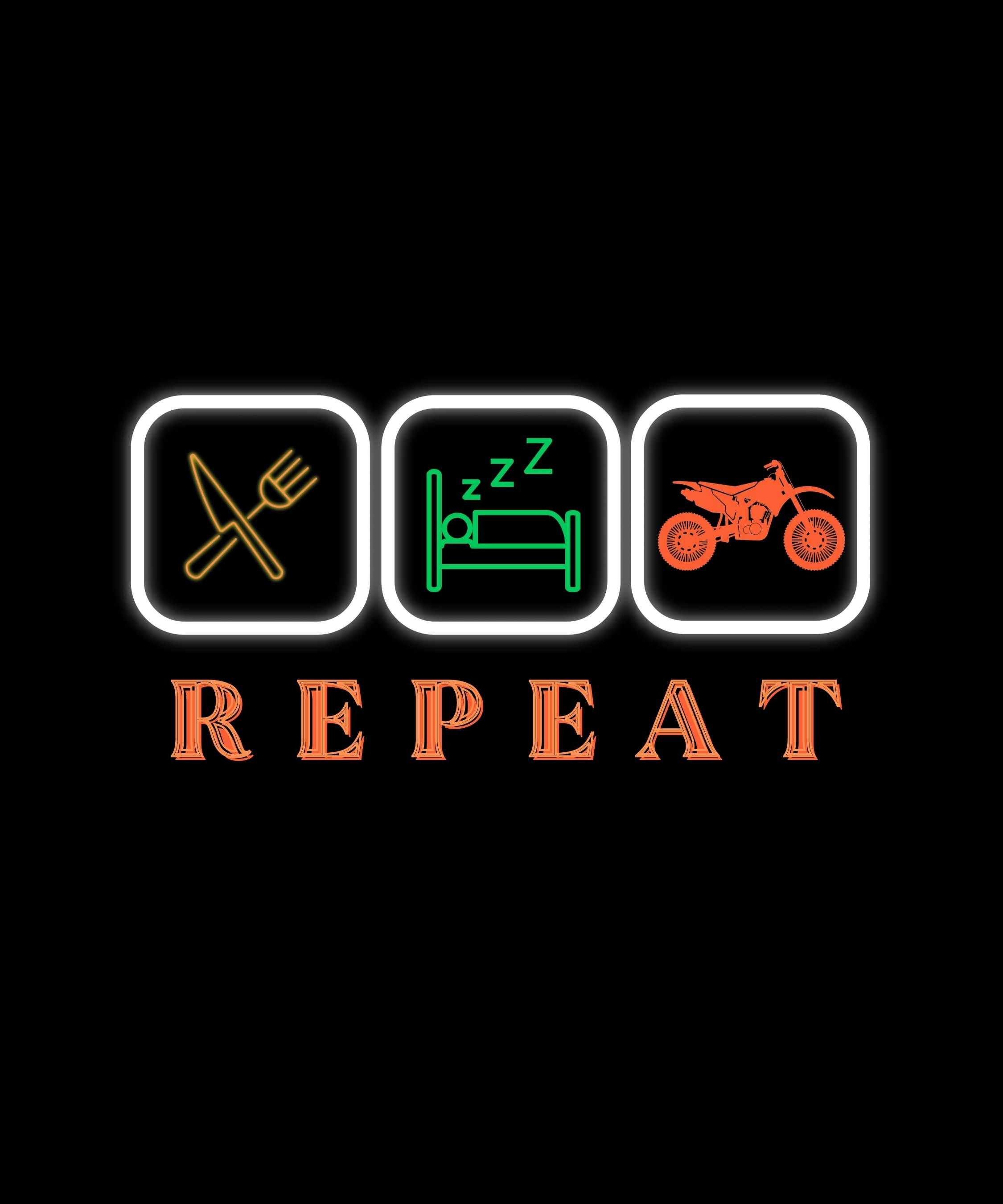 Eat Sleep Ride Repeat Png Dirt Bike Png, Motorcycle Png, Cycle PNG ...