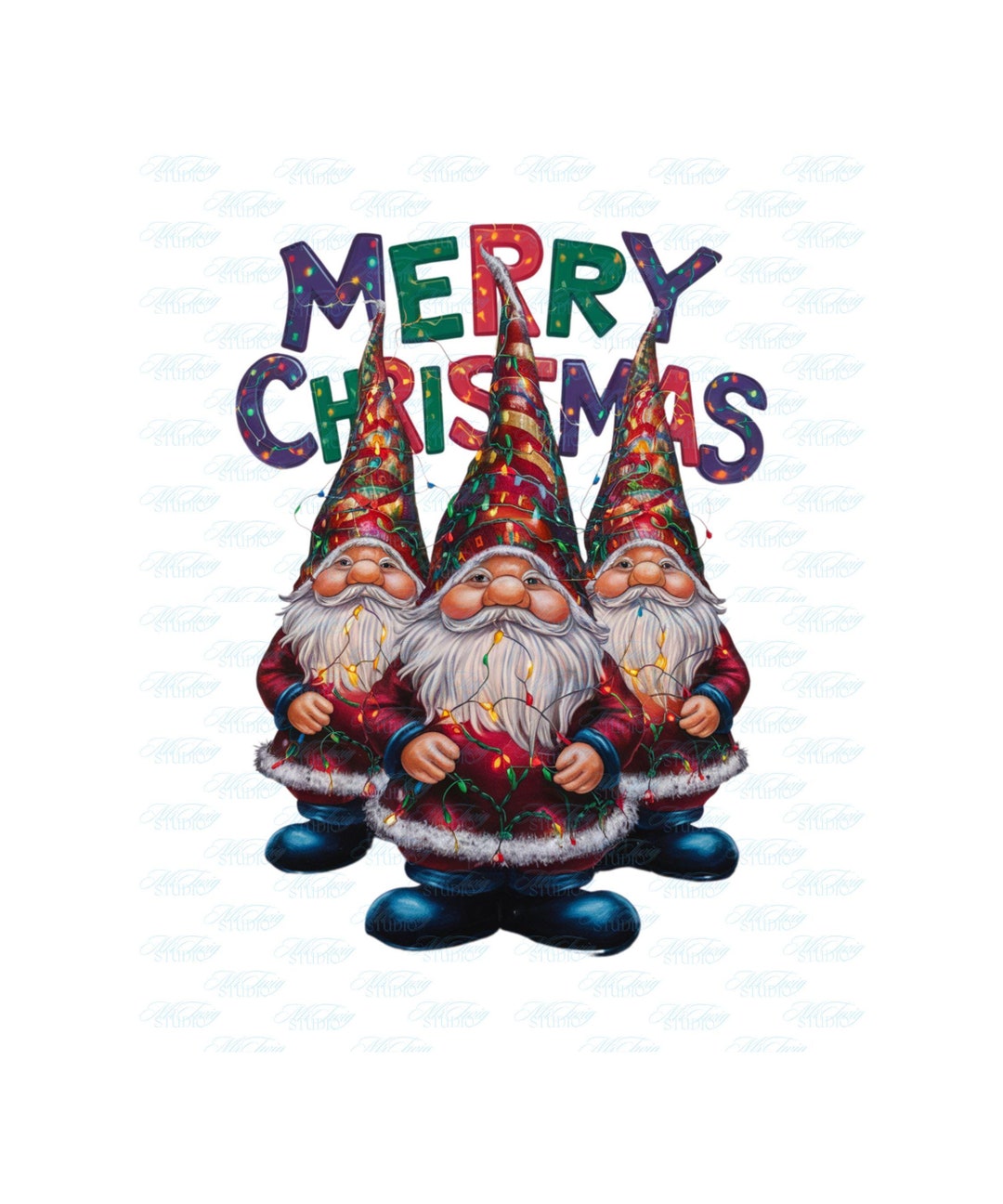 Merry Christmas Gnomes PNG Clipart | Watercolor Gnome Art for Crafts ...