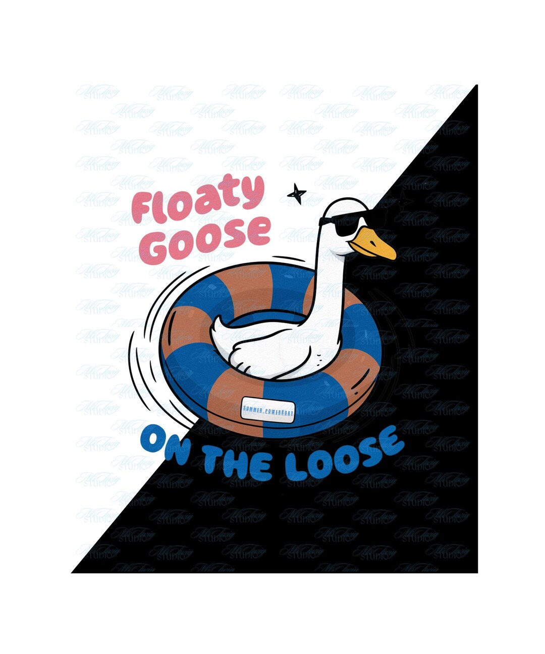 Floaty Goose on the Loose PNG | Funny Summer Goose Clipart, Inflatable ...
