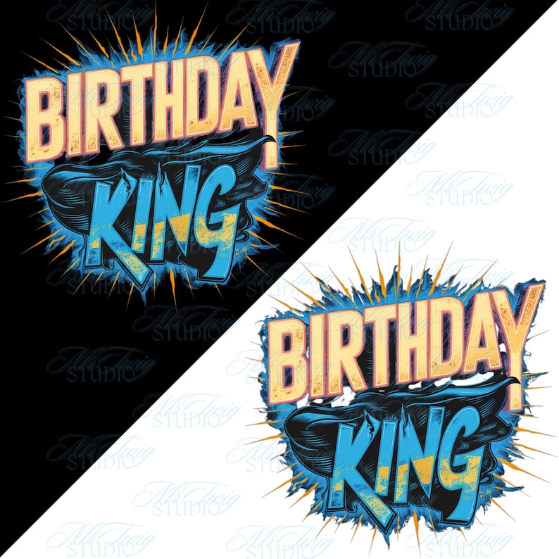 Birthday King PNG Clipart: Crown Graphics Bundle (digital Download) - Etsy