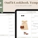 Vertical Lookbook Template | Capsule Wardrobe | Outfit Planner ...
