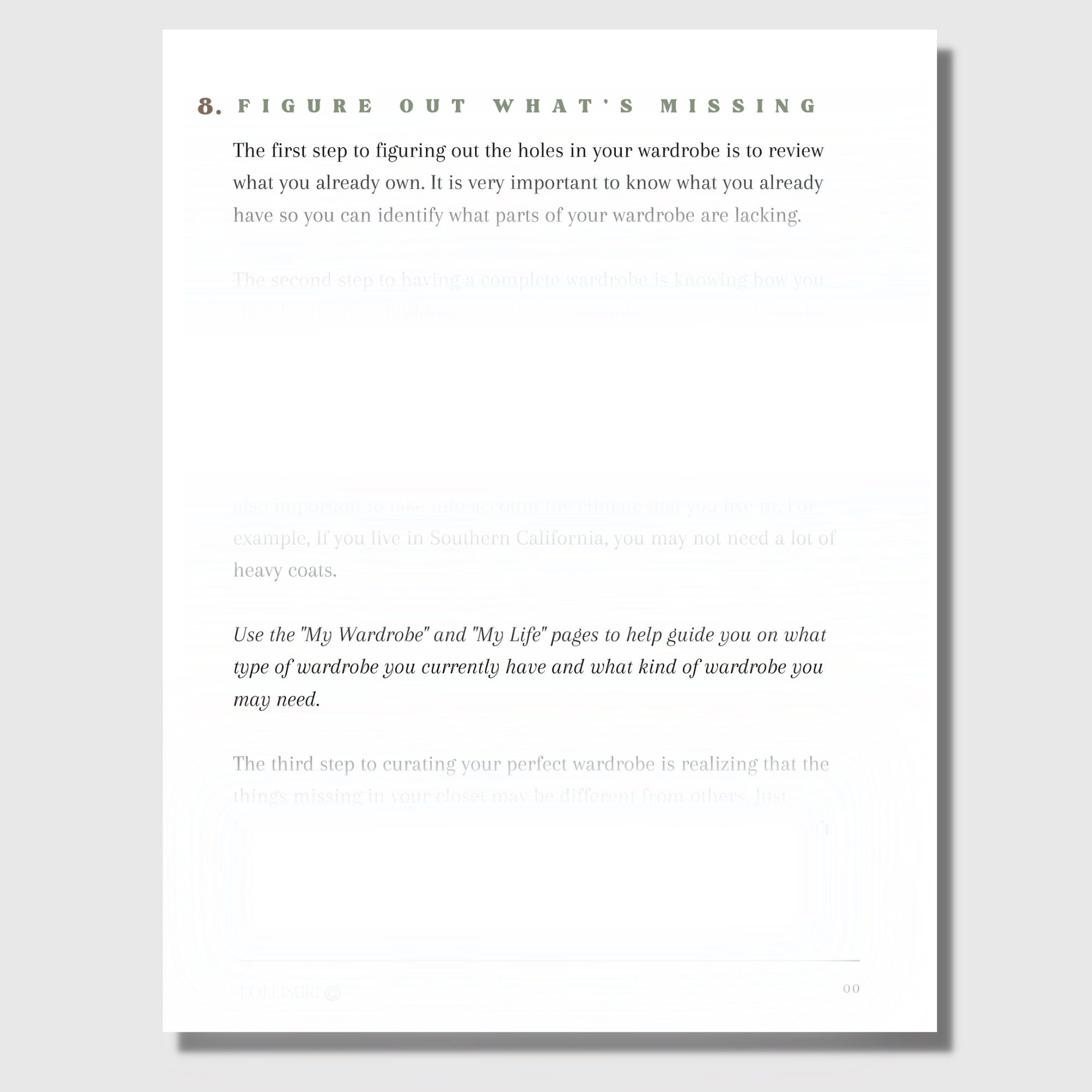 Closet Cleanout Guidebook Wardrobe Organizing Capsule Wardrobe Closet ...