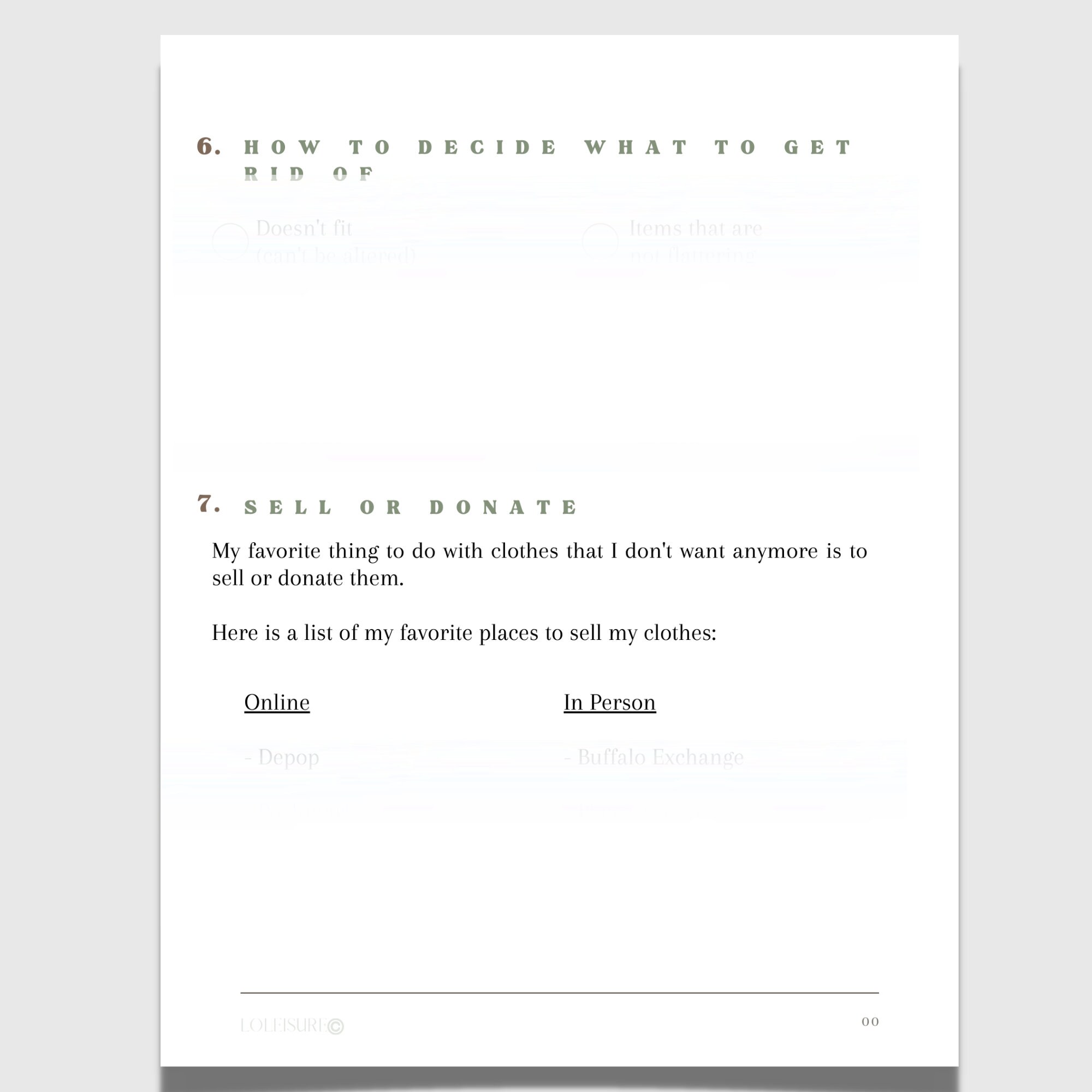 Closet Cleanout Guidebook | Wardrobe Organizing | Capsule Wardrobe ...