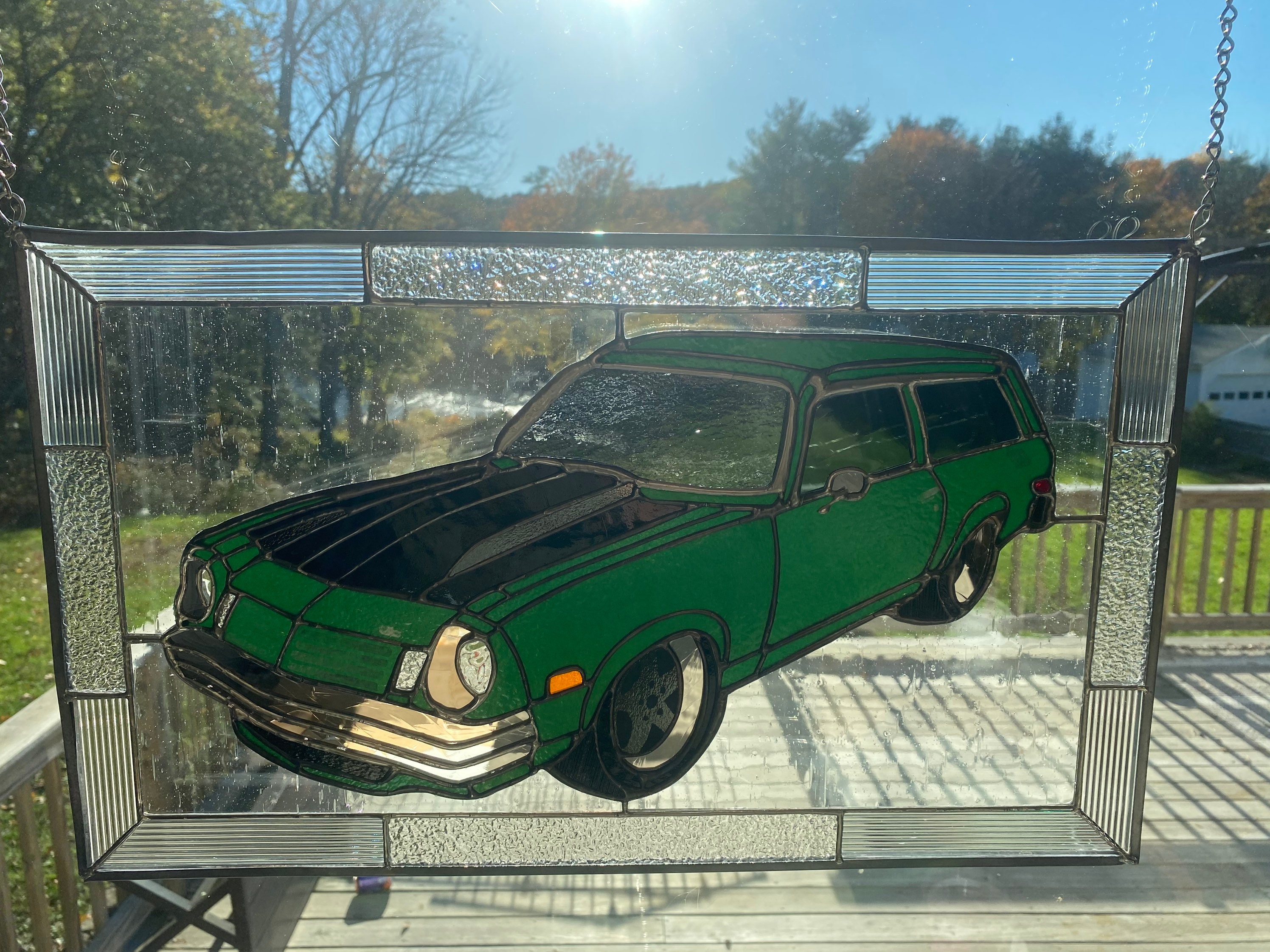 Custom Car Stained Glass Panel - Etsy