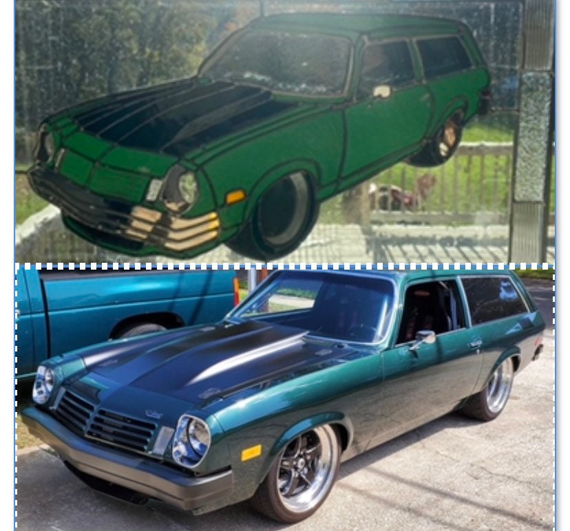 Custom Car Stained Glass Panel - Etsy